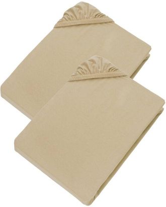 Esprit Spannbettlaken PREMIUM - 2er Set 200x200 cm, Beige