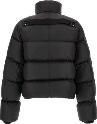 Rick Owens Mens Black Nylon Full-Length Jacket Clothing