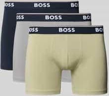 HUGO BOSS Trunks aus Baumwoll-Mix im 3er-Pack