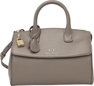 A|X Armani Exchange Femme, Sacs, Beige, Taille: ONE Size Sac &agrave; main moyen