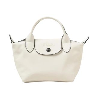 Longchamp Femme, Sacs, Beige, Taille: ONE Size Le Pliage Cuir Mini Sac &agrave; Main