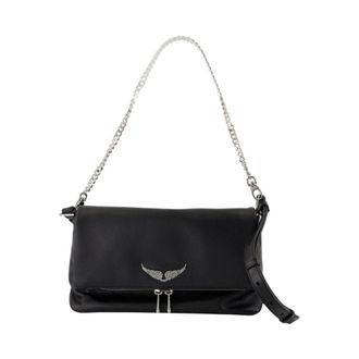 Zadig&Voltaire Femme, Sacs, Noir, Taille: ONE Size Sac bandoulière en cuir noir