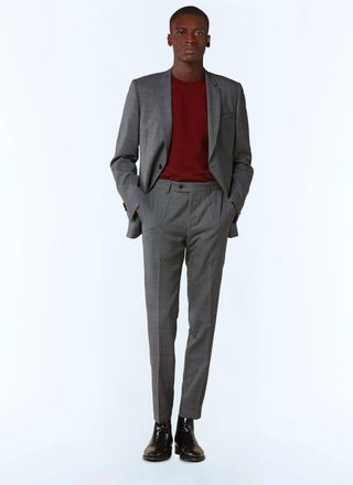 Fursac Costume ajust&eacute; &agrave; motif Prince de Galles - Taille 54 - Homme