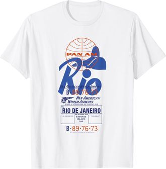 Pan Am Retro Rio De Janeiro Gepäckanhänger T-Shirt