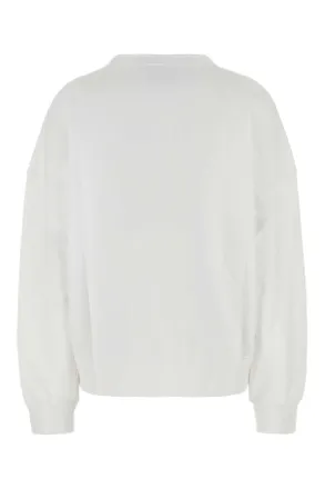 Golden Goose Logo-Embellished Cotton Sweatshirt - White