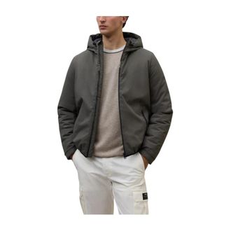 Ecoalf Dunkelgr&uuml;ne Kapuzenjacke - - Jackets - Herren - Gr&uuml;n - M