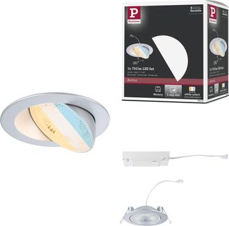 Paulmann 92255 EBL Set Aumus schwenkbar 3-Stepdim LED 1x750lm 2700-6500K 5W 230V Chrom matt