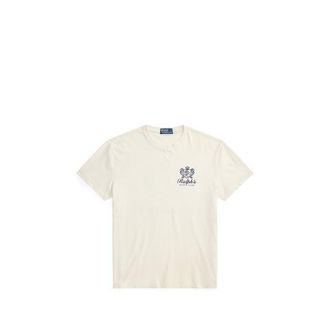 Polo Ralph Lauren T-shirt imprim&eacute; &agrave; col rond en coton