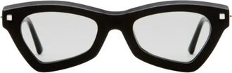 Kuboraum lunettes de soleil à monture géométrique - Noir