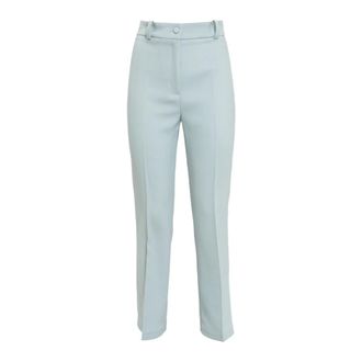Hebe Studio Cigarette Hosen - - Trousers - Damen - Blau - M