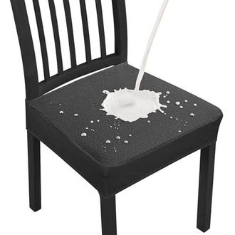 Dioxide Housse de Chaise Imperméables for Dining Room Chairs, Housse de Chaise Salle à Manger Stretch Jacquard Housse pour Chaise Amovibles et Lavables,Univer