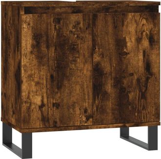 vidaXL vidaXL Badschrank R&auml;uchereiche 58x33x60 cm Holzwerkstoff