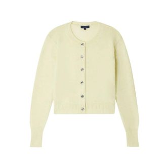 SOEUR Soeur, Femme, Pulls, Jaune, Taille: 38 FR Slim Merino and Alpaca Cardigan