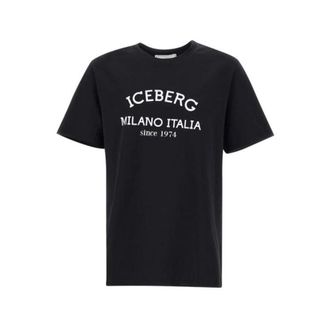Iceberg T-Shirt - - Tops - Herren - Schwarzk - S