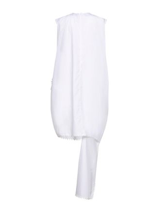Jacquemus Womens Mini Dress The Traversin White Cotton