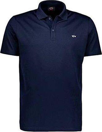 Paul & Shark Paul Shark cop1013 Polo en coton organique avec badge de couleur bleue - - 5X-Large