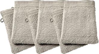 Univers D&eacute;cor Lot de 2 ou 6 Gants de Toilette Spa 15 x 21 cm / 400 GR/m&sup2; (6, Sable)