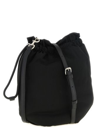 Vivienne Westwood Logo-Embroidered Polyester Bucket Bag - Black