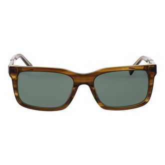 Timberland TI-1066467 Plastic Rectangle Sunglasses - Brown