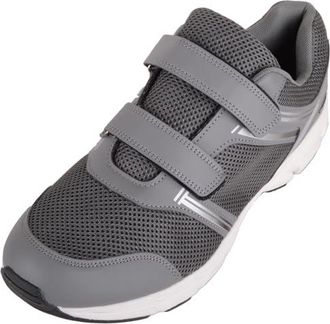 Absolute Footwear Baskets l&eacute;g&egrave;res et larges pour homme avec double fermeture tactile et fermeture &eacute;clair, gris, 46 EU