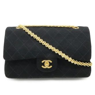 Chanel Pre-owned Matelasse 25 Cotton Jersey Chain Shoulder Bag - - Pre-owned - Damen - Schwarzk - ONE SIZE