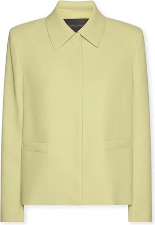 Elena Miro Femme, Vestes, Vert, Taille: 52 FR Veste en tissu cr&ecirc;pe