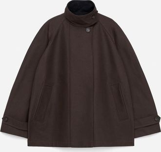 Arket Jacke Mit Cordkragen -Braun