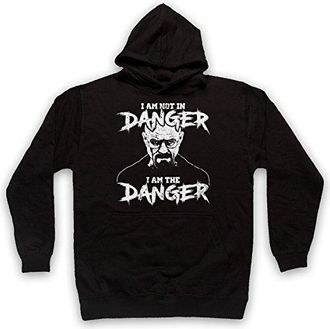 The Guns Of Brixton Breaking Bad I Am Not in Danger I Am The Danger Sweat a Capuche des Adultes, Noir, Large