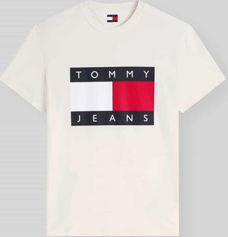 Tommy Jeans Relaxed Fit T-Shirt aus reiner Baumwolle mit Logo-Print