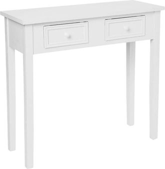Atmosphera Atmosphera - Console déco 2 tiroirs Charme Blanc