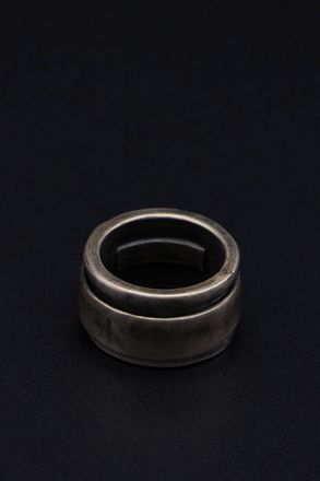 Goti Double Layer Silver Ring