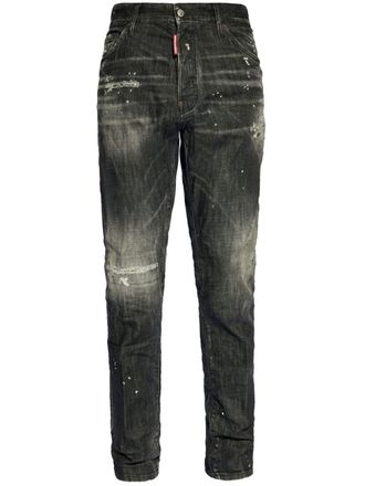 Dsquared2 jean à effet usé - Noir