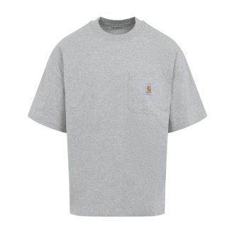 Carhartt Work in Progress S/S Work Pocket T-Shirt - - Tops - Herren - Grau - XL