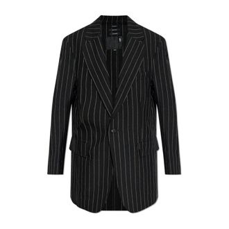 R13 Oversized Blazer im Used-Look - - Jackets - Damen - Schwarzk - 2XS