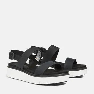 Timberland Sandale TIMBERLAND SAFARI DAWN BACKSTRAP SANDAL, Damen, Gr. 37,5, jet schwarz, Leder, Schuhe Sandale, aus Leder