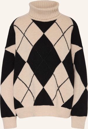 ottod'Ame Ottodame Rollkragenpullover Mit Glitzergarn beige