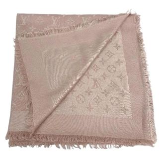 Louis Vuitton Pre-owned Monogram Silk Wool Stole - Femme - Pre-owned - Rose - Taille: ONE Size