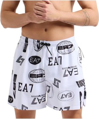 Emporio Armani Homme, Shorts, Blanc, Taille: XL Af13069 Swim Shorts