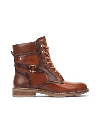 Pikolinos Flache Stiefeletten in Leder ALDAYA für Frauen Farbe Brandy