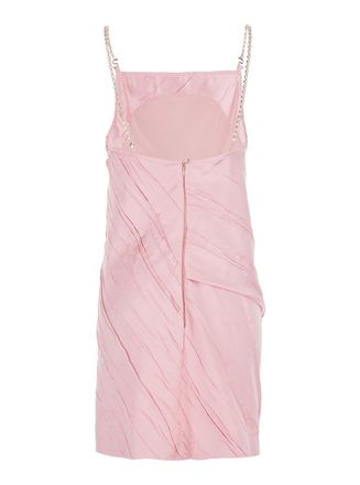 Sportmax Womens Pink Dress With Removable Chain-Link Strap Polyester