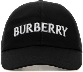 Burberry Femme, Accessoires, Noir, Taille: XS Casquette de baseball Logo Gabardine