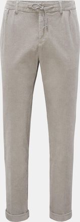 04651/ Herren - Cord-Jogpants Oyster hellgrau