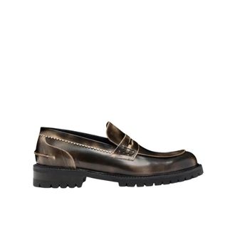 Dondup Italienische Leder Loafer Schuhe - - Shoes - Herren - Braun - 41 EU