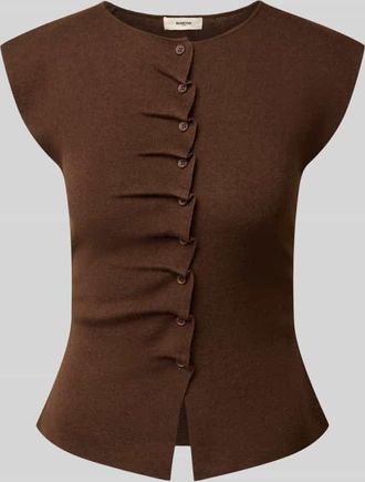 Suncoo Strickweste mit Raffungen Modell PAGNI