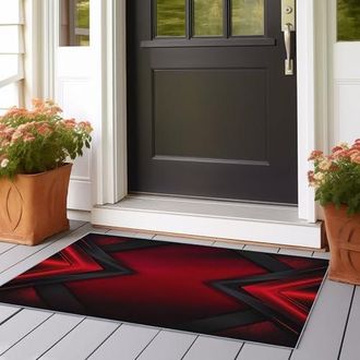 Generic Tapis de Couloir 80 x 150 cm, Poil Ras Tapis de Passage Couloir Antid&eacute;rapant et Lavable Industrie Moderne Technologie M&eacute;tal Rayures Motif Tapis de Sol