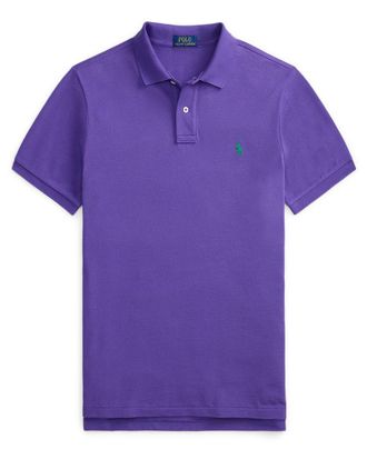 Ralph Lauren Piqu&eacute;-Poloshirt mit Logo-Stickerei, Custom Slim Fit in