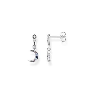 Thomas Sabo Boucles doreille argent sterling Oxyde de Zirconium femme, Argenté, 1,8cm - H2204-945-7