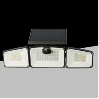 Trade Shop Trade Shop - copy of APPLIQUE SOLARE DA ESTERNO CON SENSORE DI MOVIMENTO IP54 12W LUCE 3000K+6500K ZQ-DB-002JX