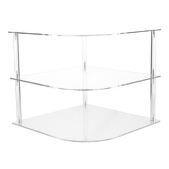 BESPORTBLE Eck-Arbeitsplatten-Organizer: 3-st&ouml;ckiges Acrylregal f&uuml;r Teller, Sch&uuml;sseln, Hautpflegeprodukte, Kosmetik, Parf&uuml;m und Toilettenartikel - platzsparendes