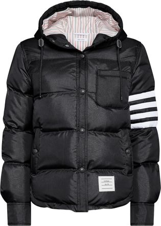 Thom Browne Oversized-Sportjacke mit Streifen - Grau